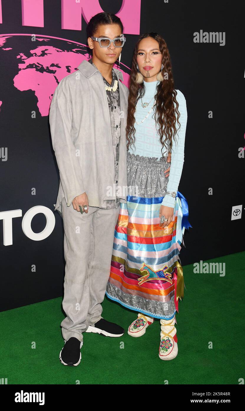 LOS ANGELES, CA - OCTOBER 08: (L-R) D’Pharaoh Woon-A-Tai and Quannah ...