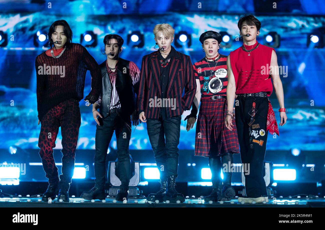 7 October 2022 - Seoul, South Korea : South Korean K-Pop boy band MCND ...