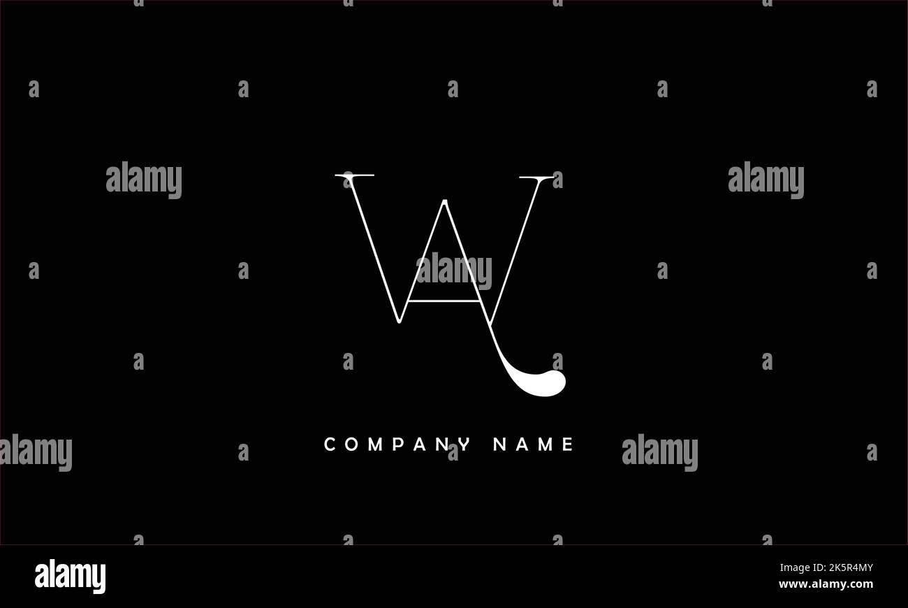 AW, WA Abstract Letters Logo Monogram Stock Vector Image & Art - Alamy
