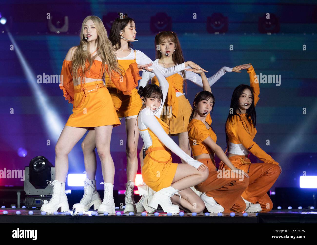 Seoul, South Korea. 7th Oct, 2022. South Korean K-Pop girl group STAYC ...