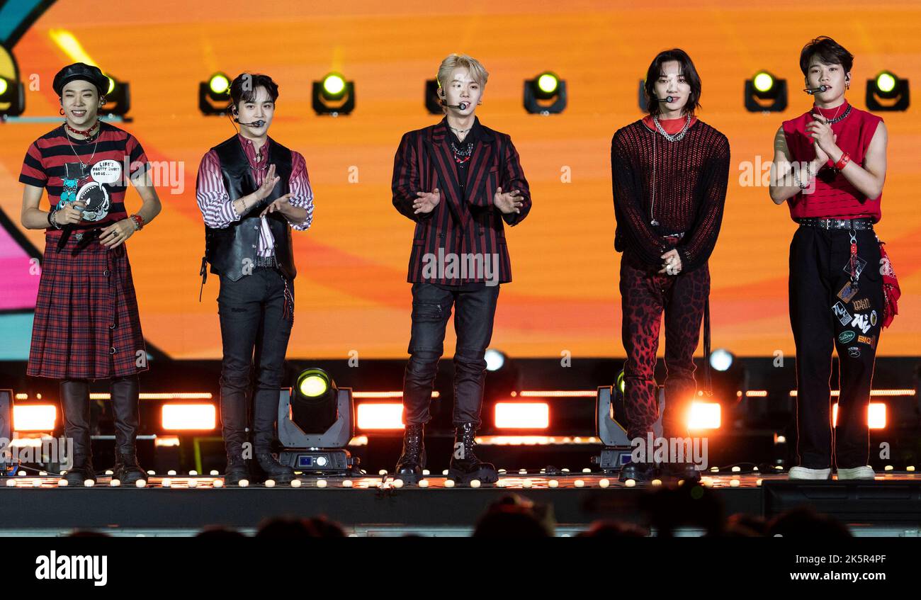 Seoul, South Korea. 7th Oct, 2022. South Korean K-Pop boy band MCND ...