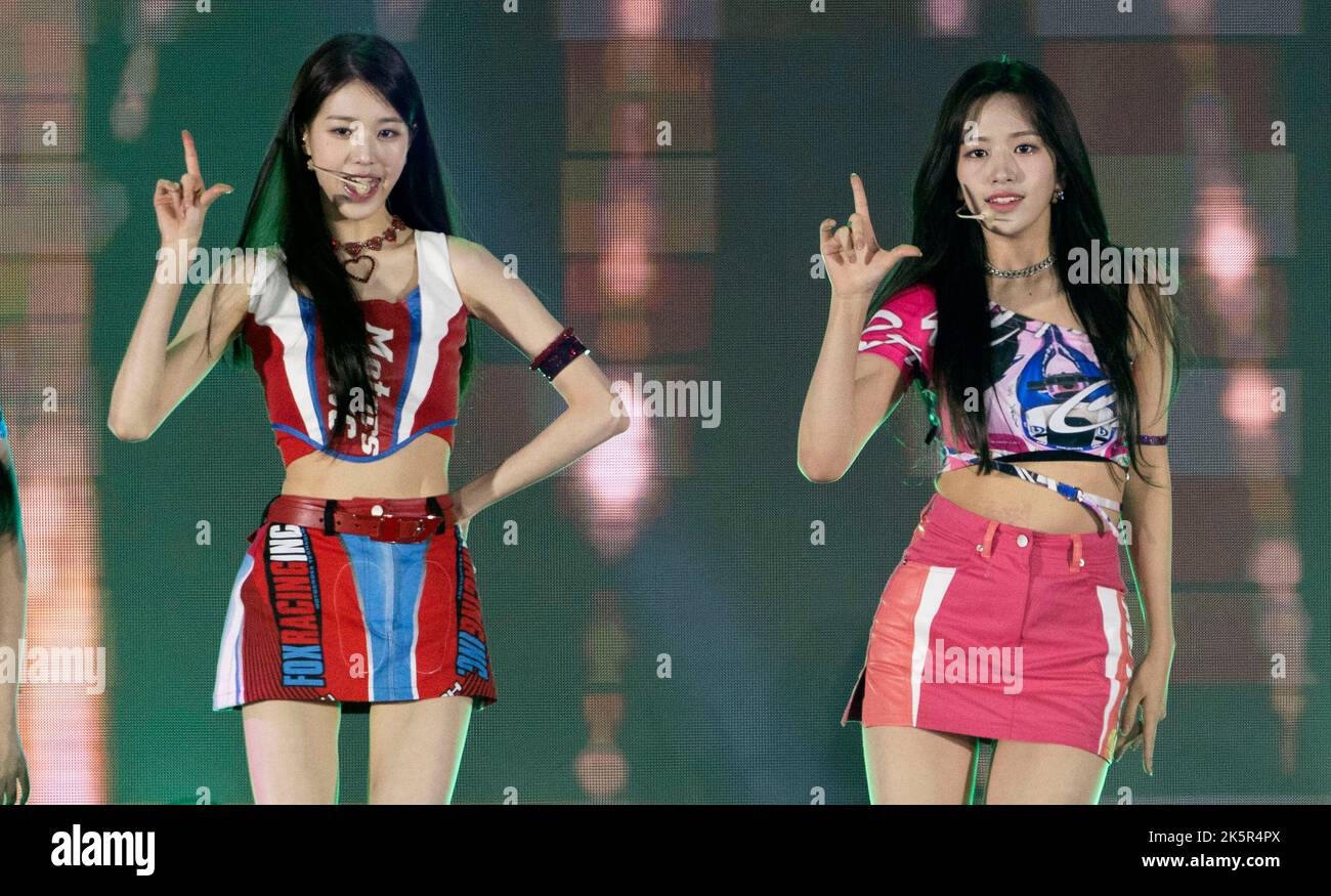 Seoul, South Korea. 7th Oct, 2022. South Korean K-Pop girl group IVE ...
