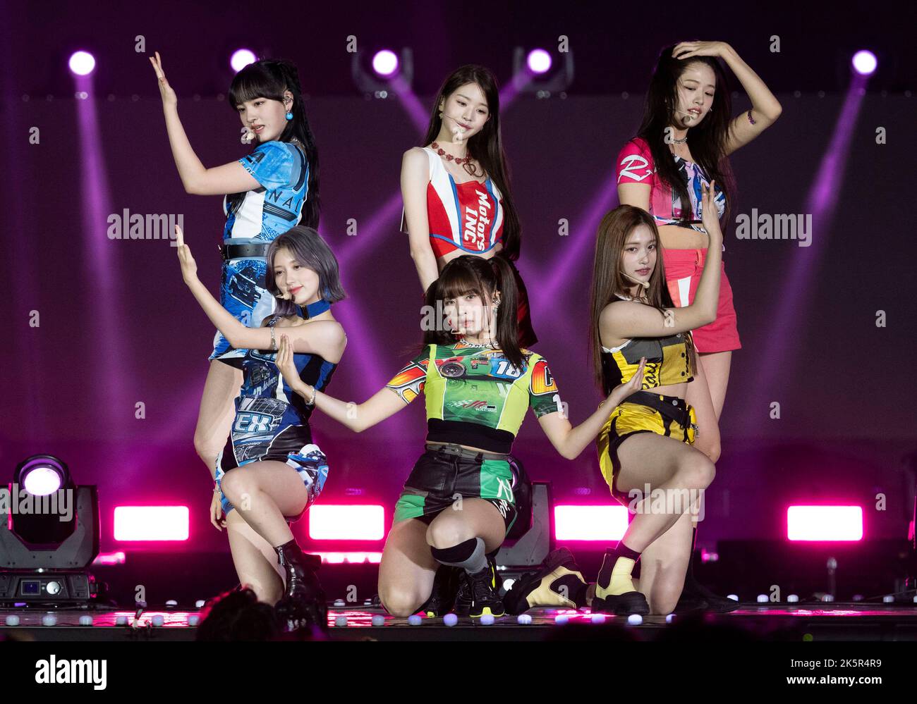 Seoul, South Korea. 7th Oct, 2022. South Korean K-Pop girl group IVE ...