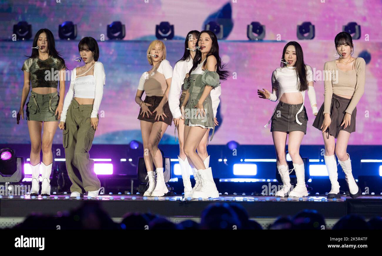 7 October 2022 - Seoul, South Korea : South Korean K-Pop girl group ...