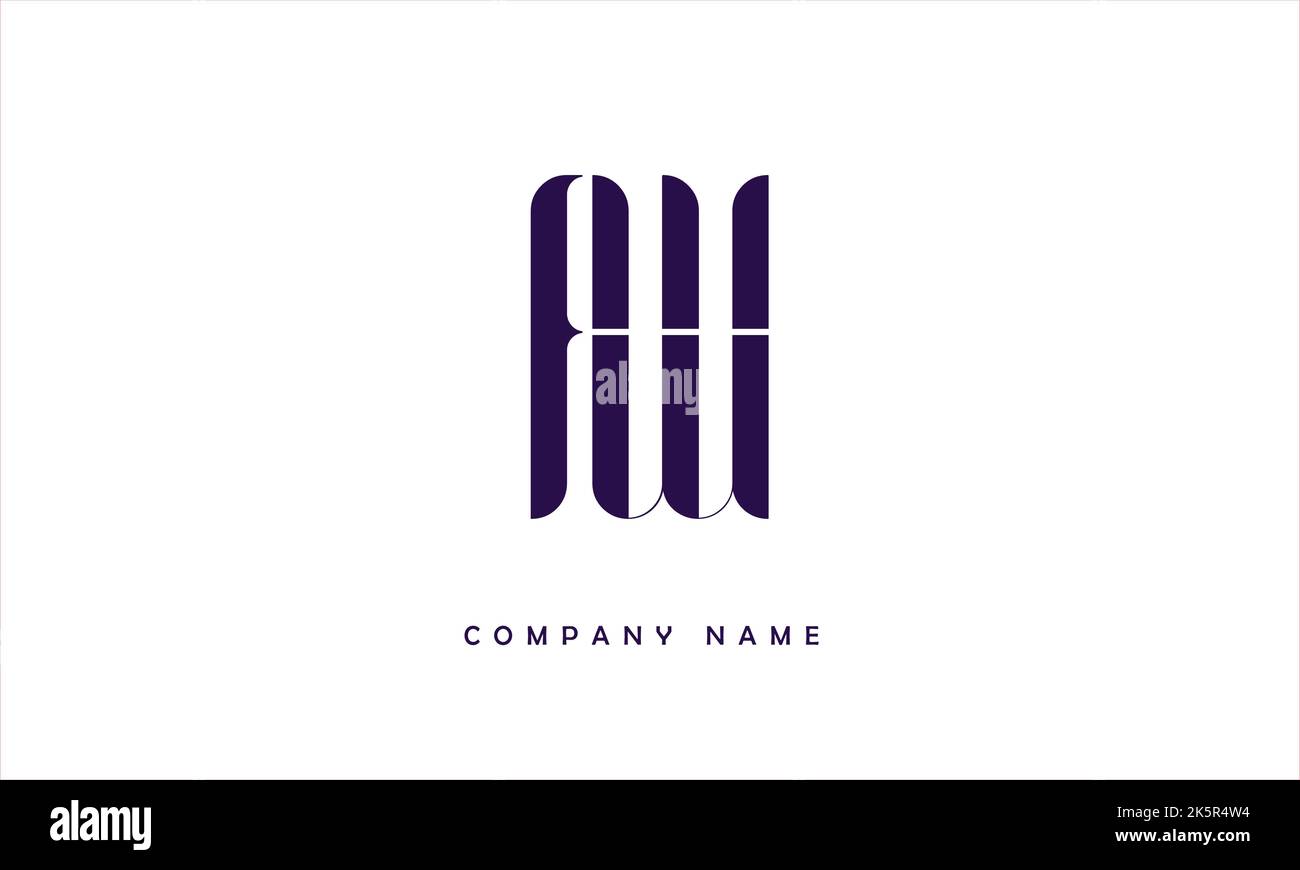 AW, WA Abstract Letters Logo Monogram Stock Vector Image & Art - Alamy