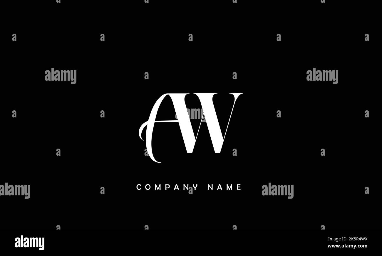 AW, WA Abstract Letters Logo Monogram Stock Vector Image & Art - Alamy