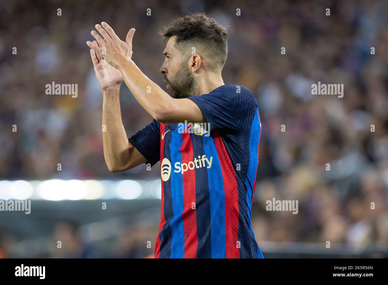 Barcelona, Spain. 09th Oct, 2022. Jordi Alba of FC Barcelona during the ...