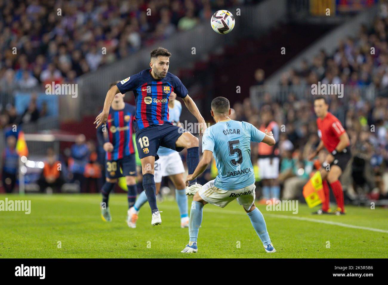 Barcelona, Spain. 09th Oct, 2022. Jordi Alba of FC Barcelona during the ...