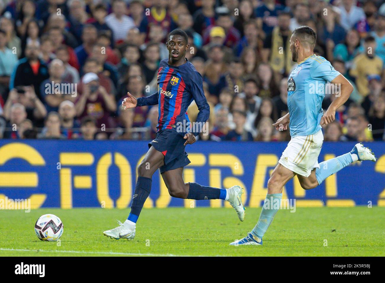 Barcelona, Spain. 09th Oct, 2022. Ousmane Dembele of FC Barcelona ...