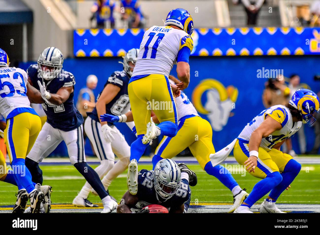 Inglewood, CA. 9th Oct, 2022. Dallas Cowboys defensive end Dorance ...
