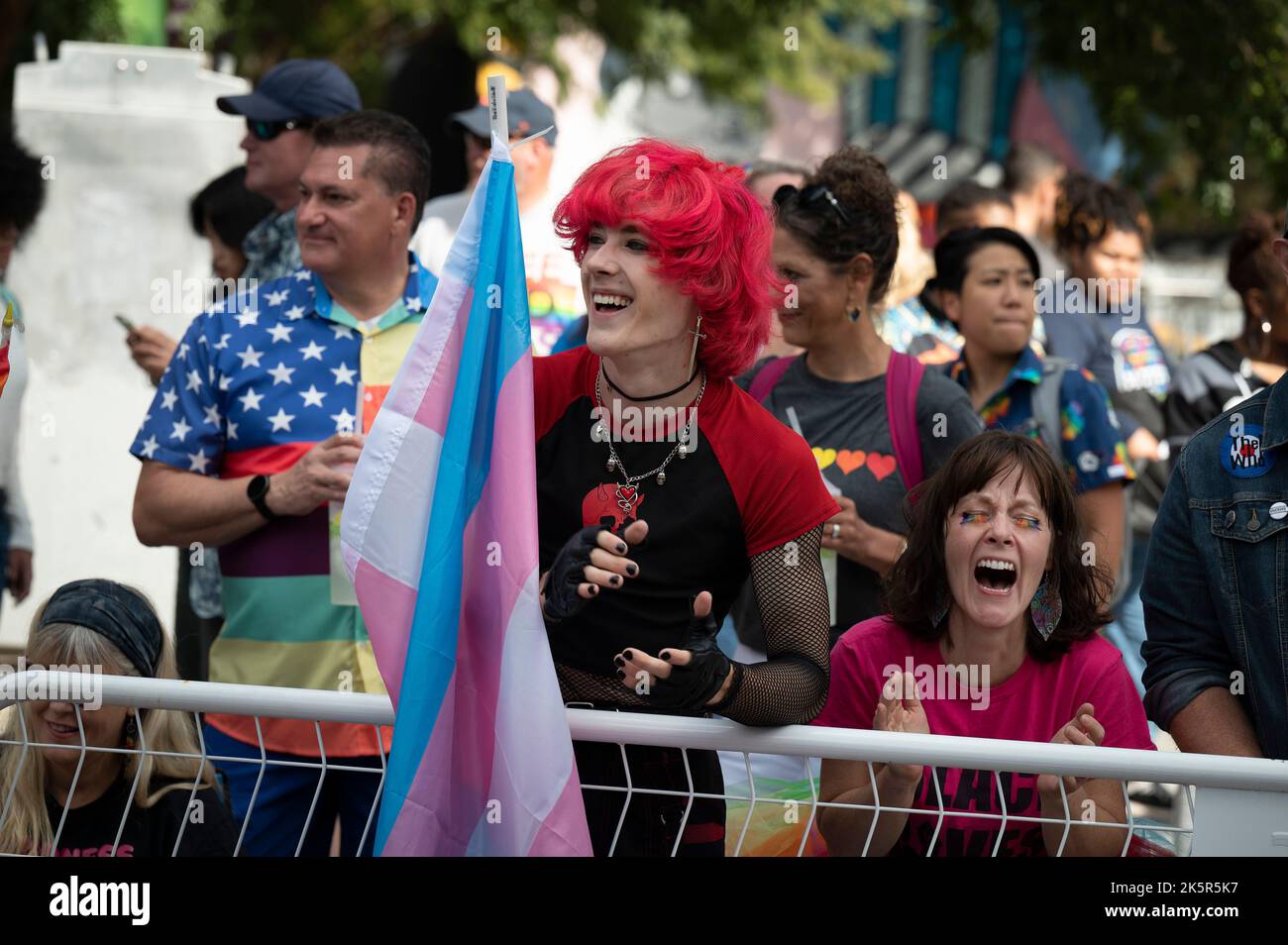 Atlanta, Georgia, USA. 9th Oct, 2022. Thousands from Atlanta's LGBTQ ...