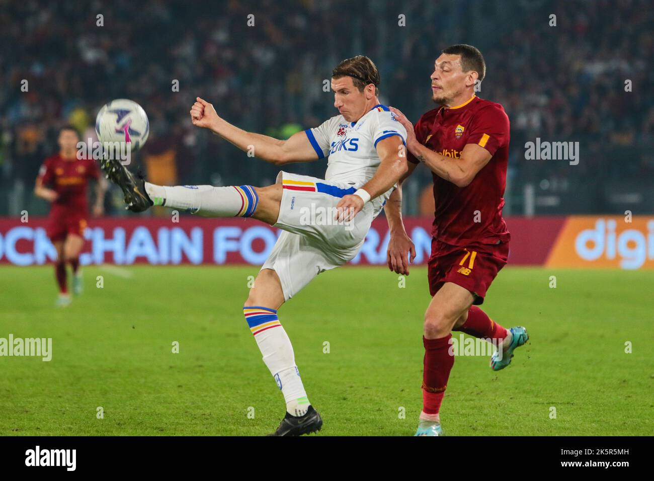 Rome, Italy 9th October 2022: Federico Baschirotto of U.S. Lecce ...