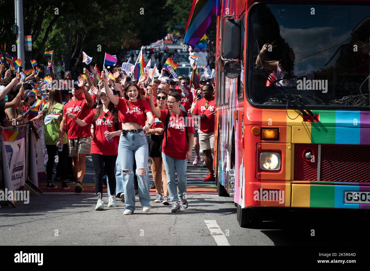 Atlanta, Georgia, USA. 9th Oct, 2022. Thousands from Atlanta's LGBTQ ...