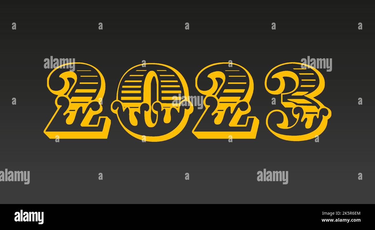2023 numerals hi-res stock photography and images - Alamy