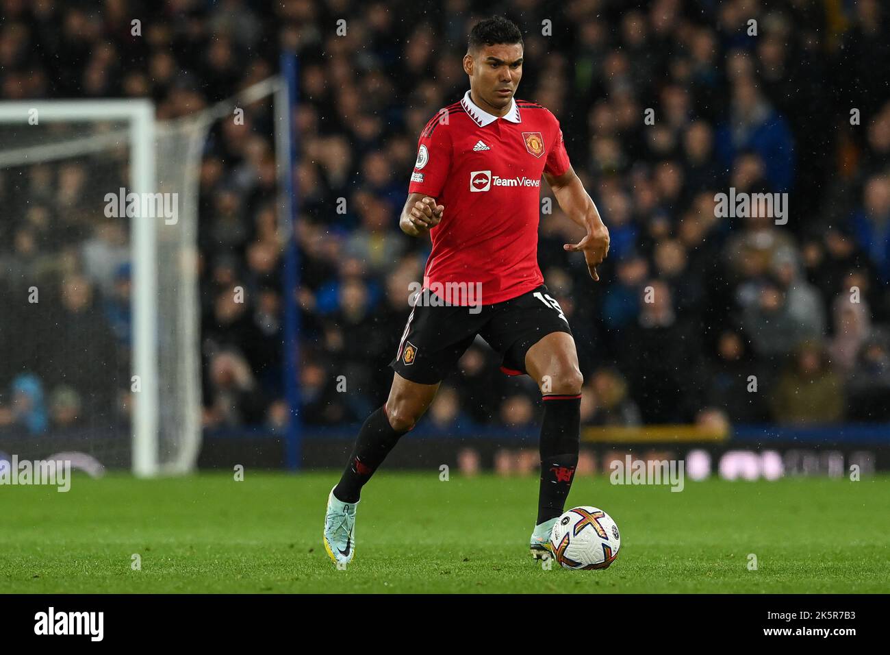 Casemiro #18 of Manchester United in action during the Premier League ...