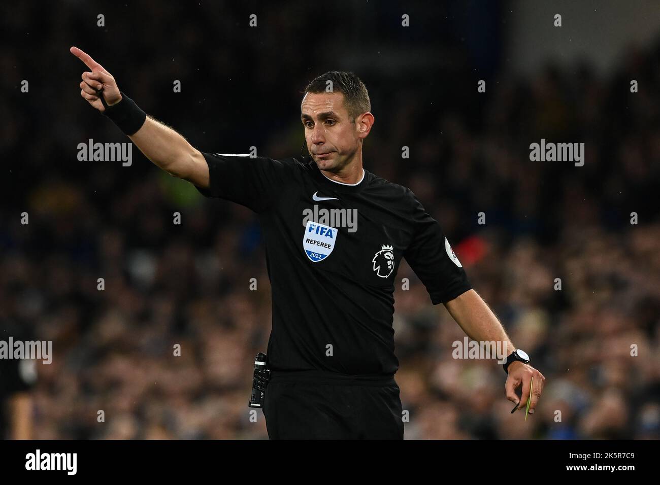 Referee David Coote during the Premier League match Everton vs ...