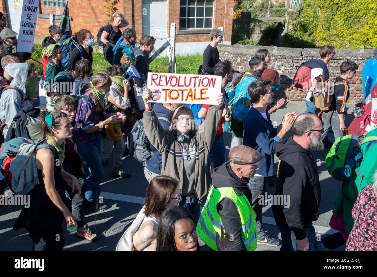 Illustration picture shows a protest march in Ecaussines, to support ...