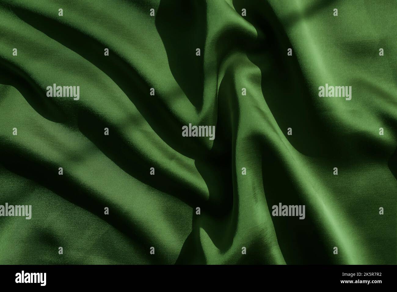 Green color fabric texture, silk or satin background Stock Photo - Alamy