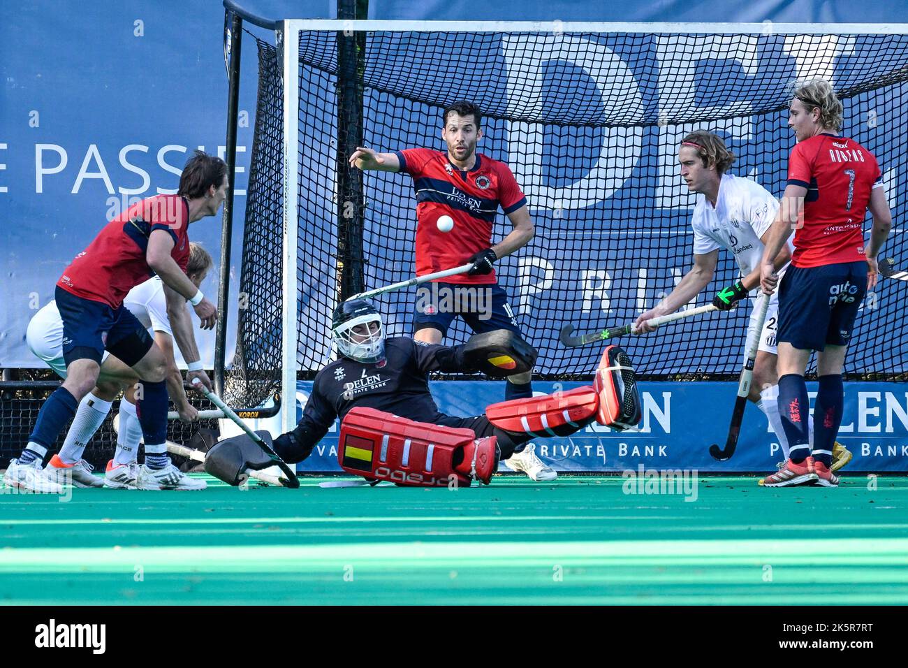 Dragons' goalkeeper Loic Van Doren pictured in action during a hockey ...