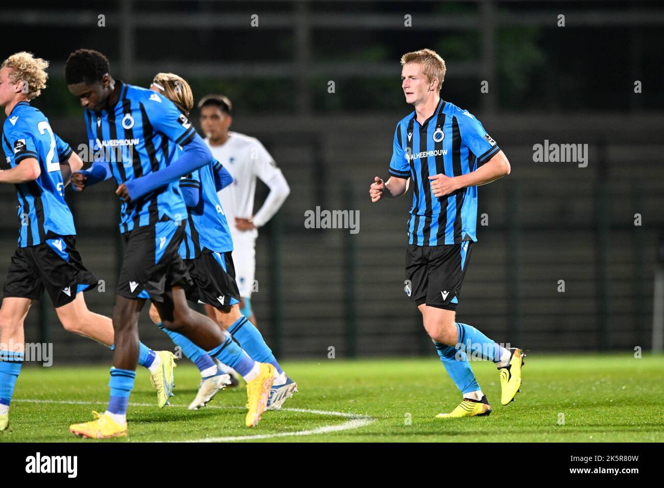 Club NXT's Cisse Sandra celebrates after scoring 1-0 during a soccer ...