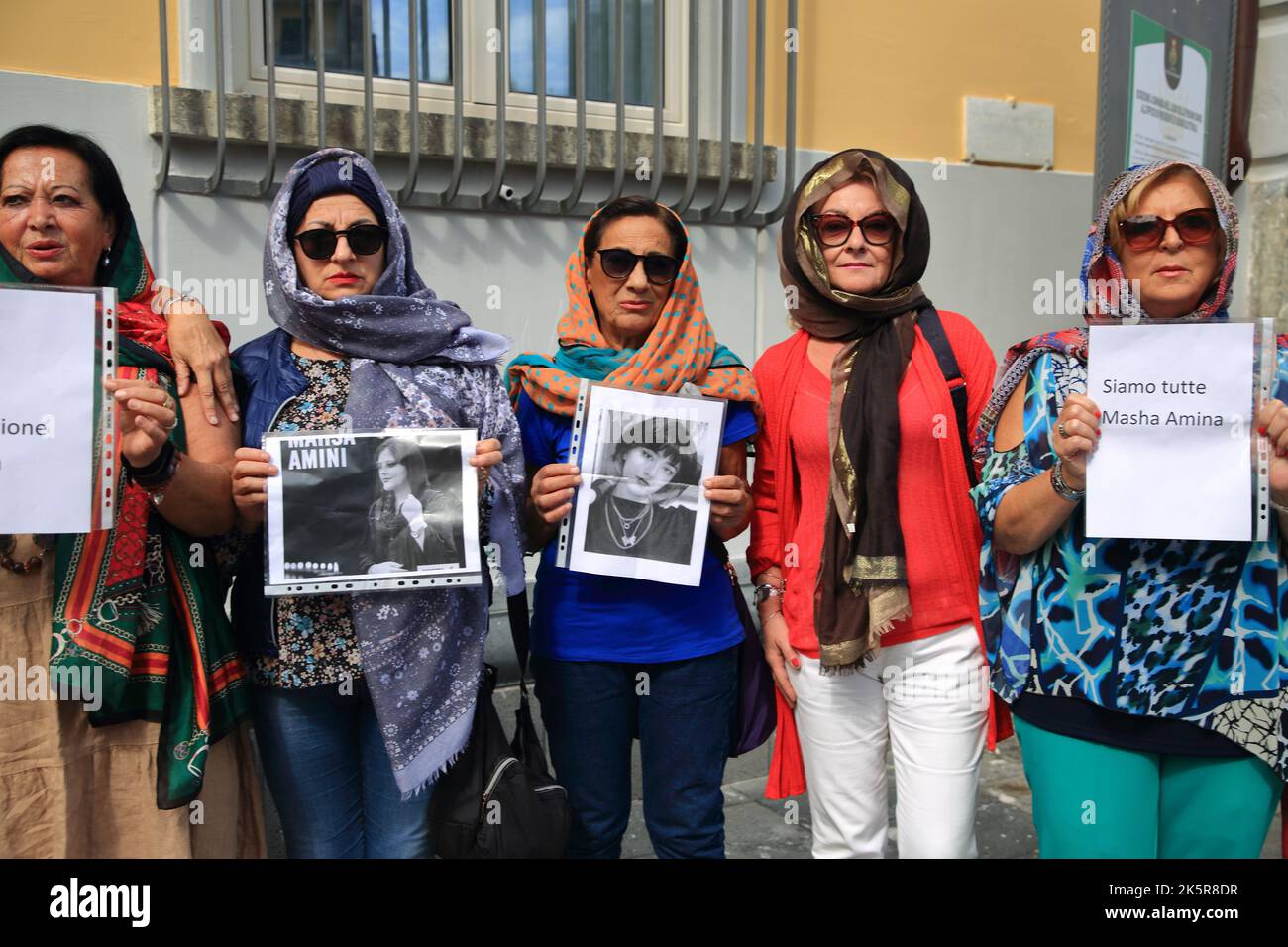 In Piazza Diaz a large group of women demonstrate against the ...