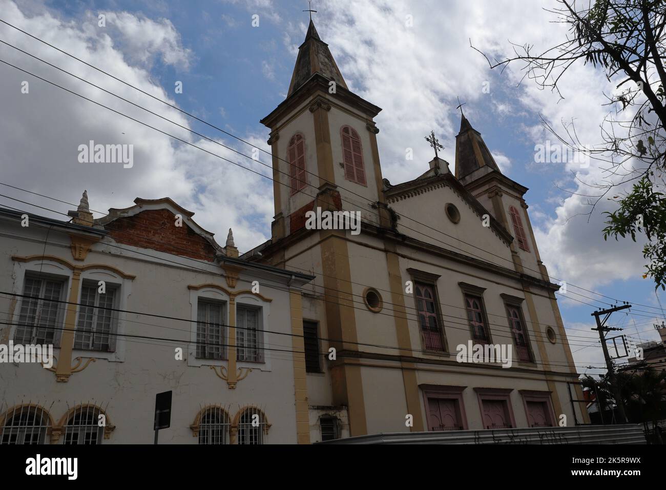 Taubate, SP, Brasil, Oct.2, 2022: Detail of Our Lady of Rosario church ...