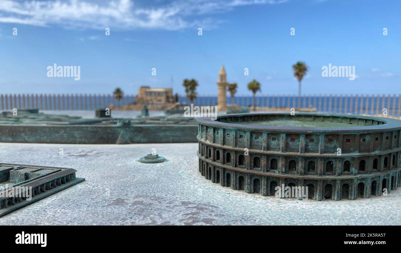 A miniature amphitheater in the seashore background. A trip to the ...