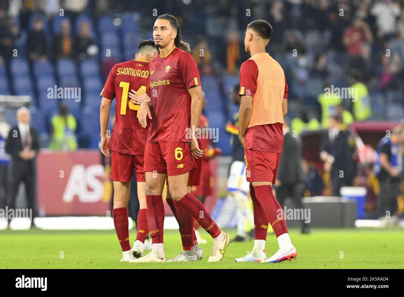 Rome, Italy. 09th Oct, 2022. Chris Smalling of A.S. Roma during the 9th ...