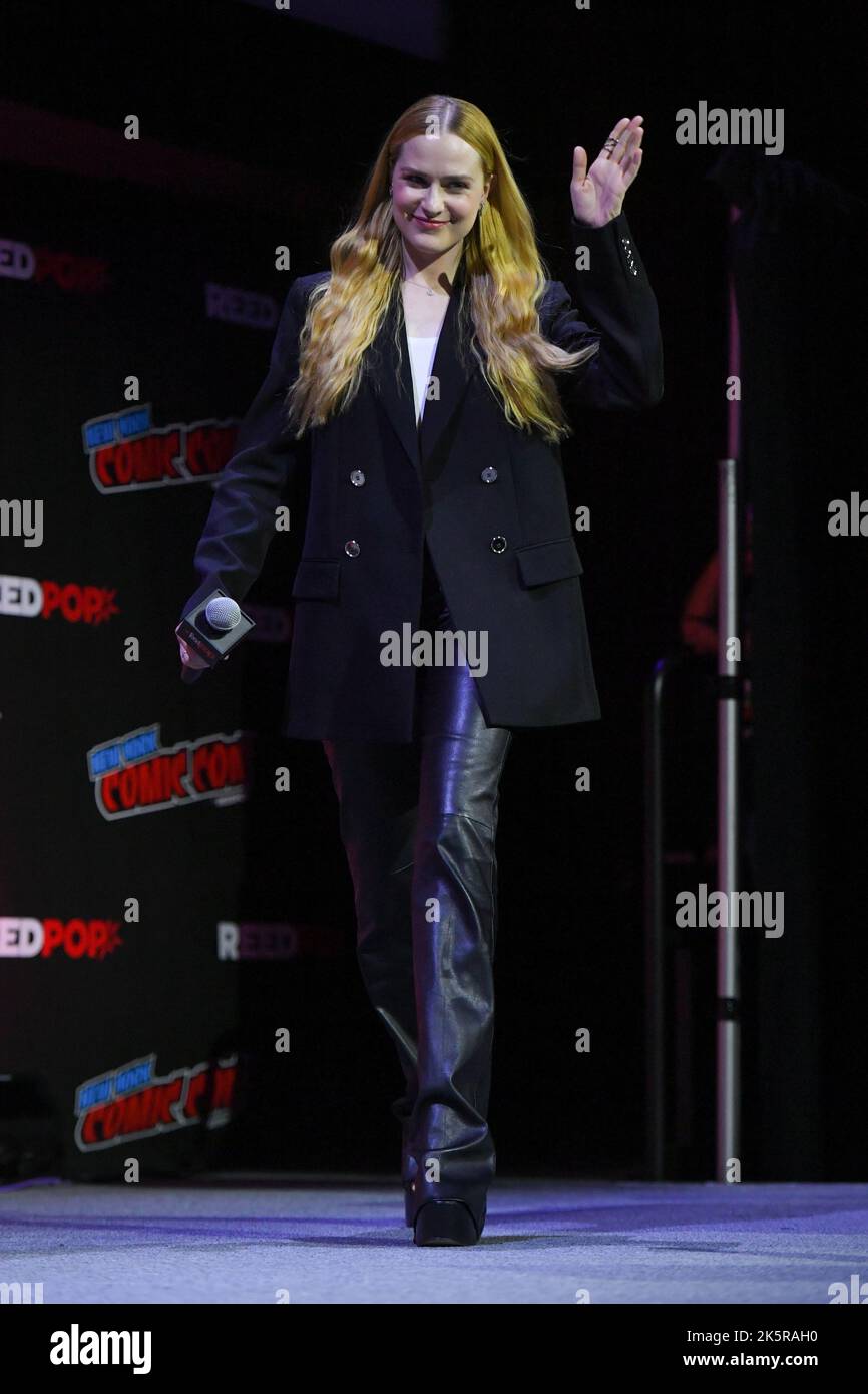 Evan Rachel Wood speaks onstage at Let's Get WEIRD panel during New ...