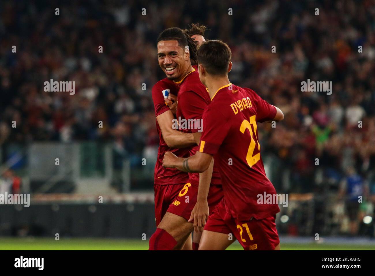Rome, Italy 9th October 2022: Chris Smalling of A.S. Roma goal ...