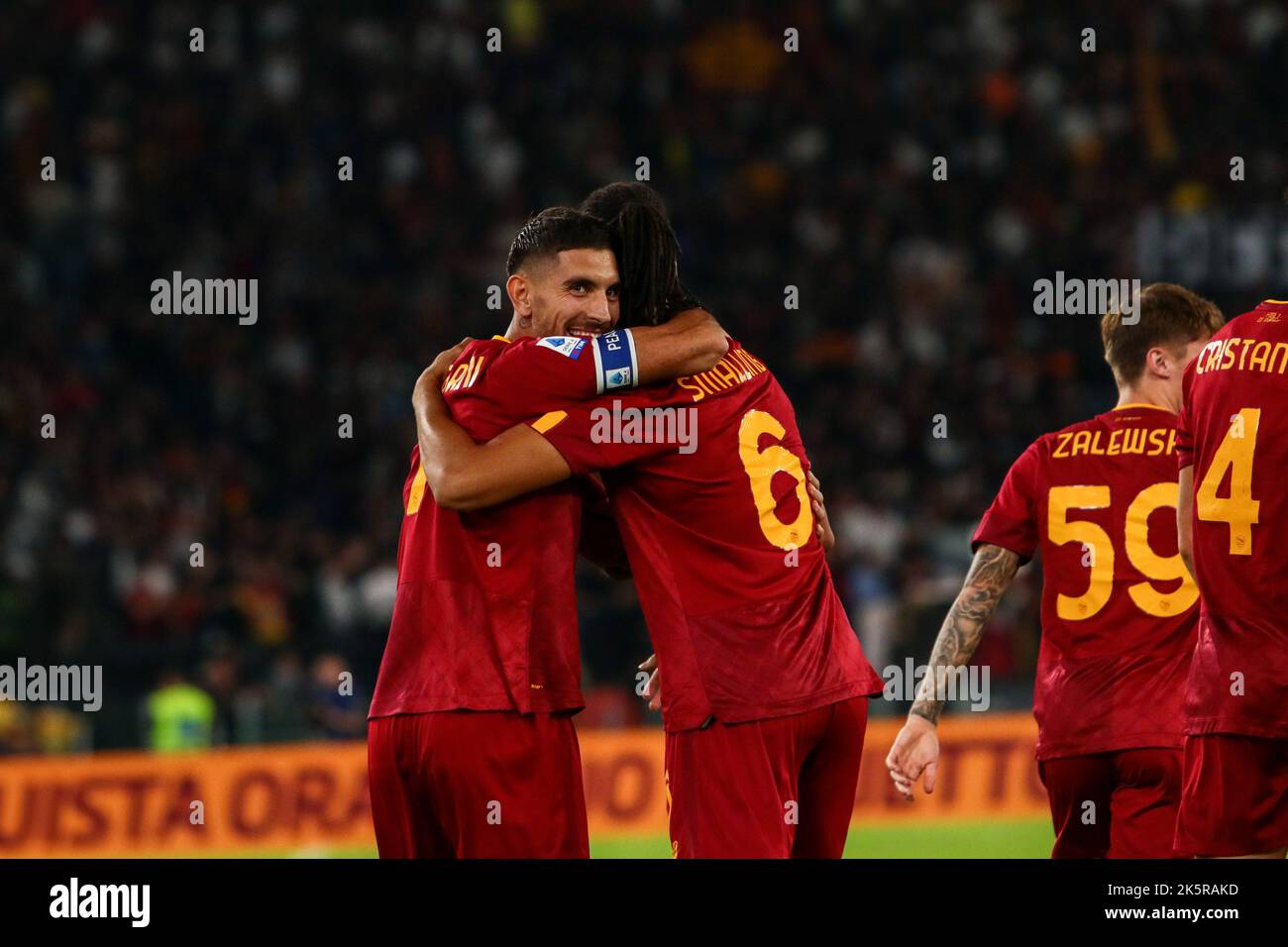 Rome, Italy 9th October 2022: Chris Smalling of A.S. Roma goal ...