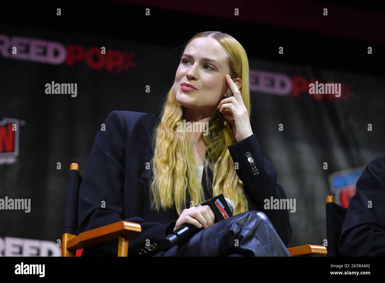 Evan Rachel Wood speaks onstage at Let's Get WEIRD panel during New ...