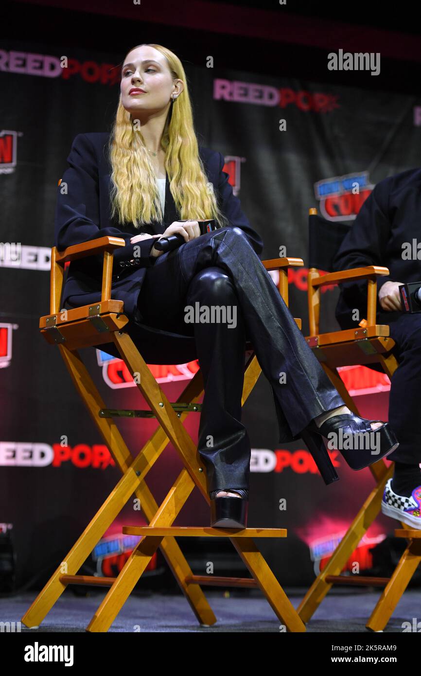 Evan Rachel Wood speaks onstage at Let's Get WEIRD panel during New ...