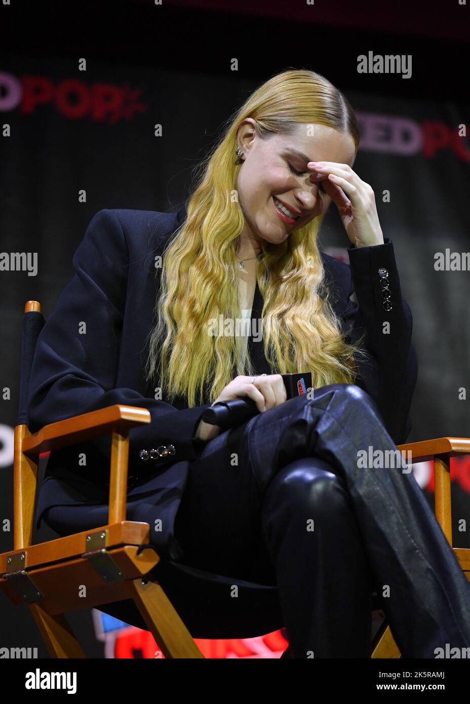 Evan Rachel Wood speaks onstage at Let's Get WEIRD panel during New ...