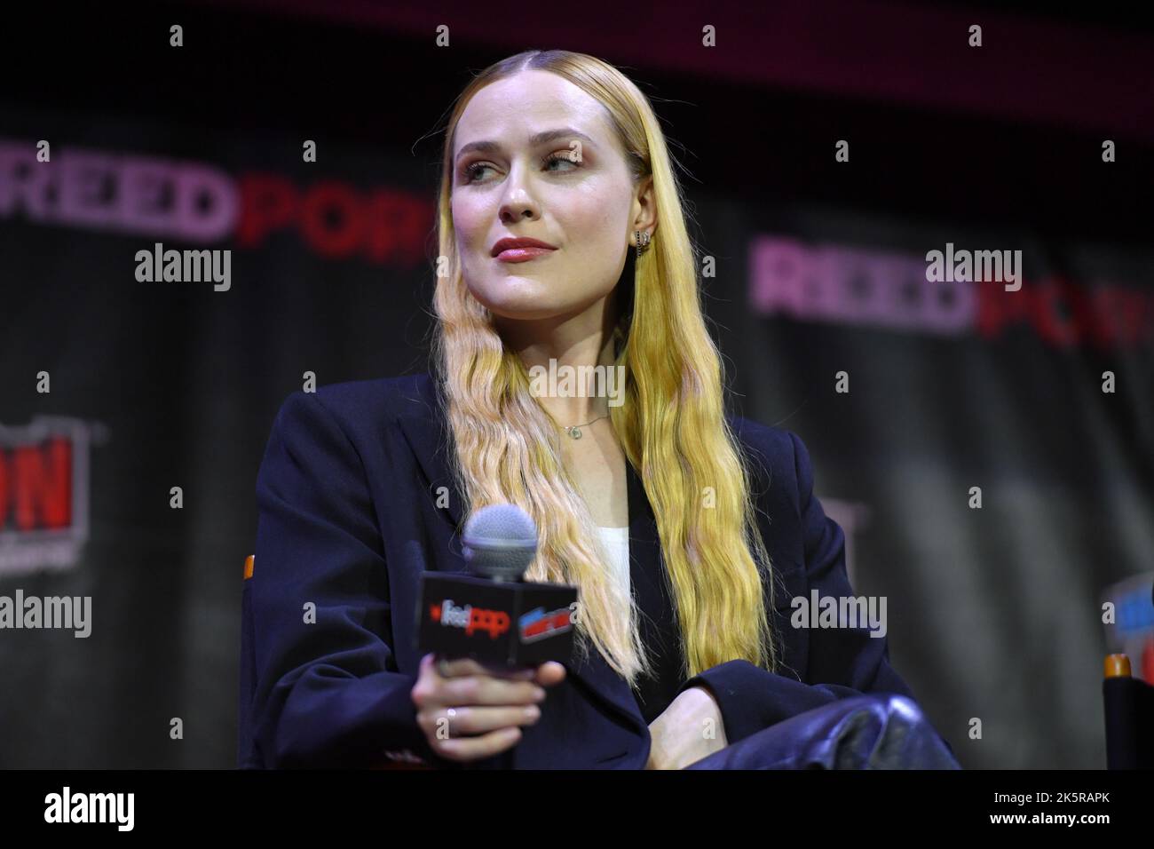Evan Rachel Wood speaks onstage at Let's Get WEIRD panel during New ...