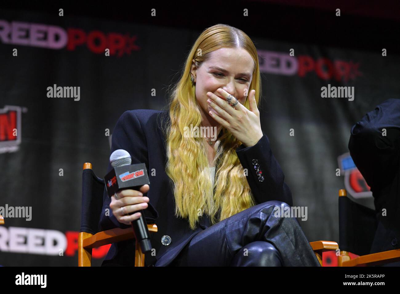 Evan Rachel Wood speaks onstage at Let's Get WEIRD panel during New ...