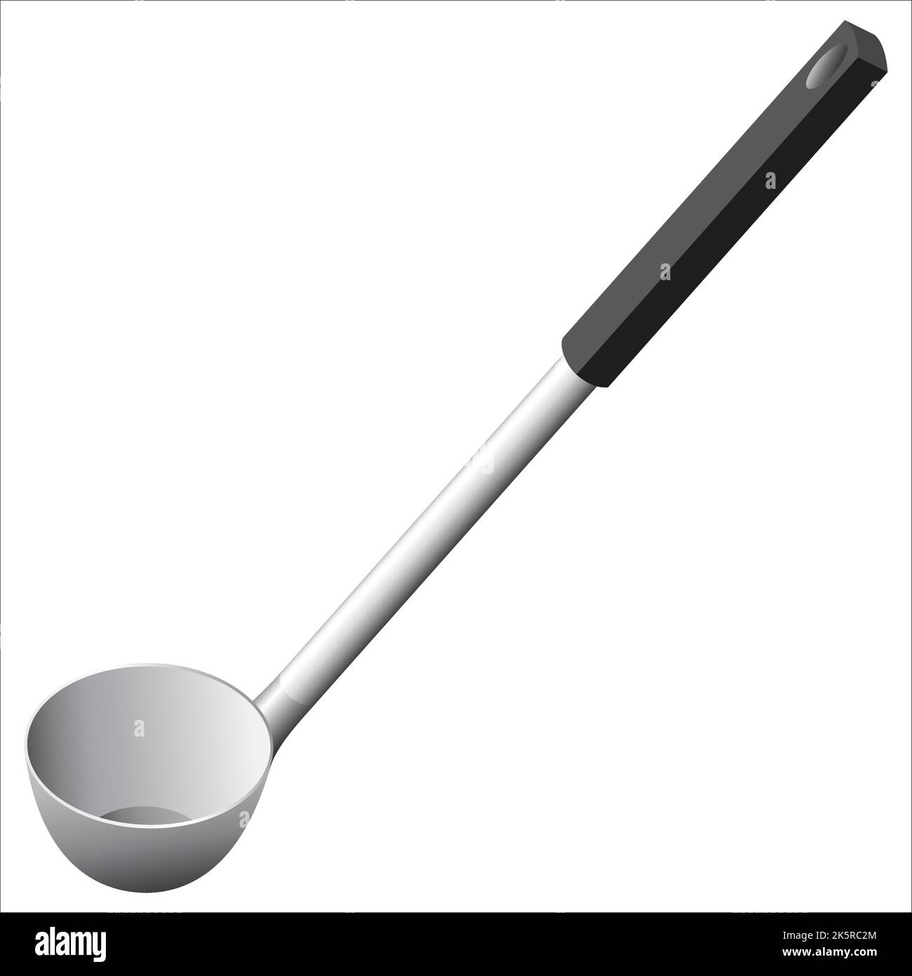 vector and illustration of a soup ladle for use to scoop up the broth ...
