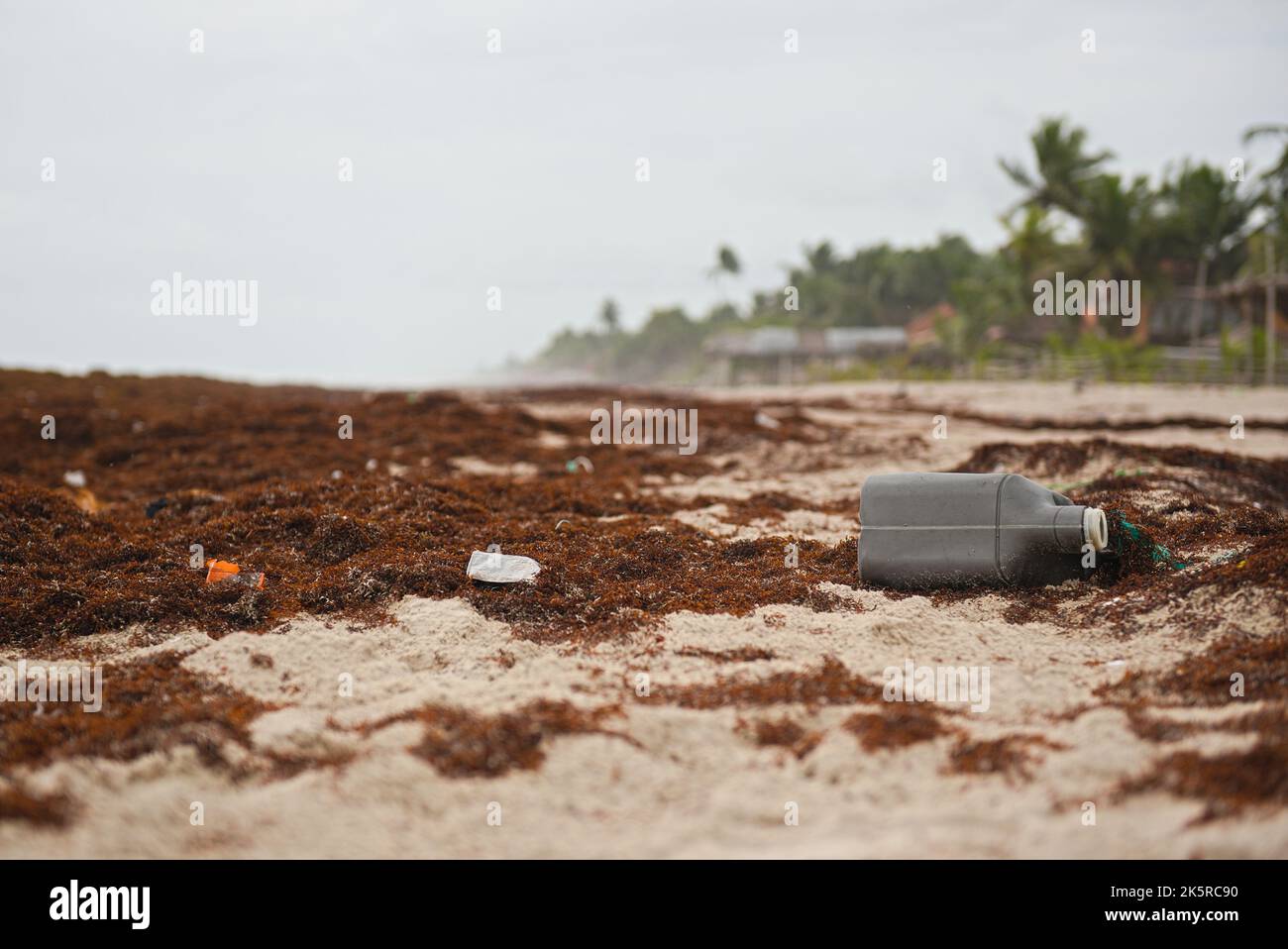 Plastic pollution on the beach Stock Photo - Alamy