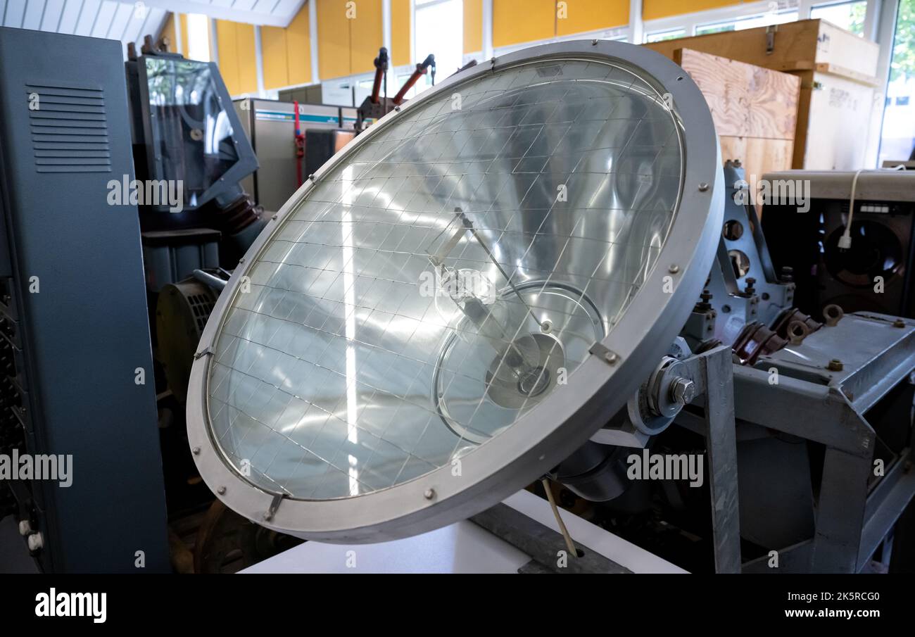 Munich, Germany. 21st Sep, 2022. A lamp that was used as a floodlight ...