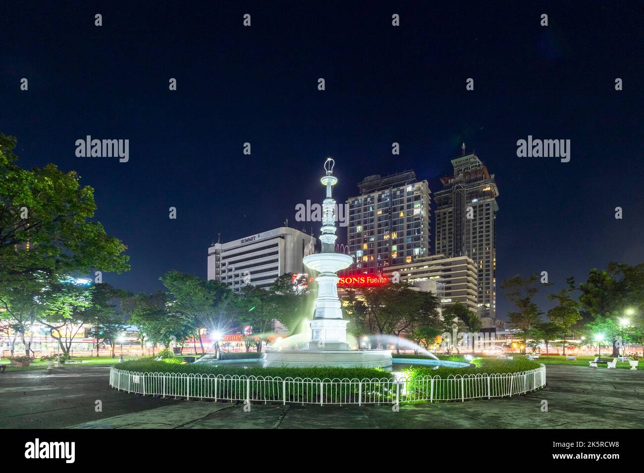 The heritage fountain popularly known as Fuente Osmena in Cebu City ...