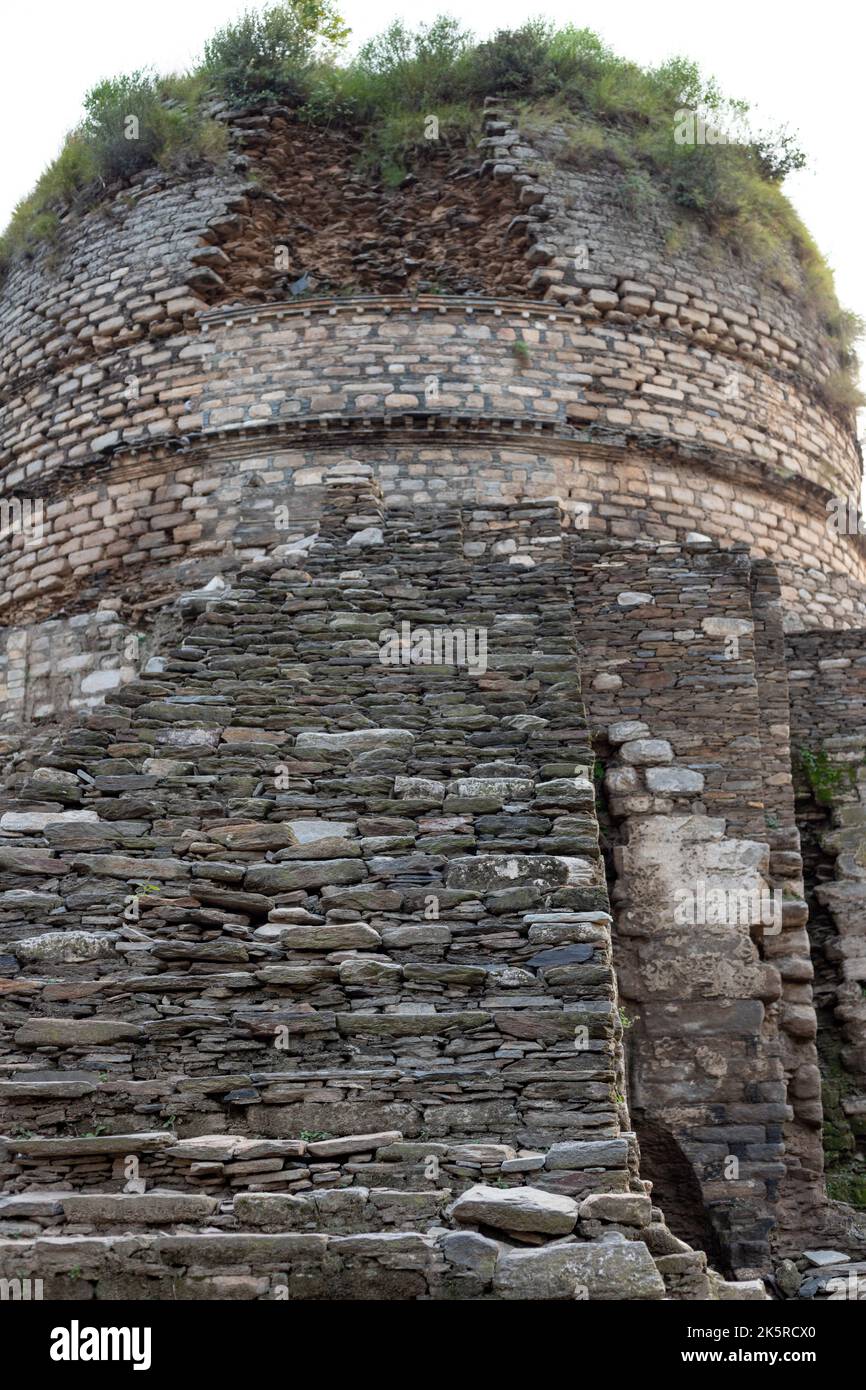Amluk Dara Buddhist stupa is located in Swat valley of Pakistan Stock ...
