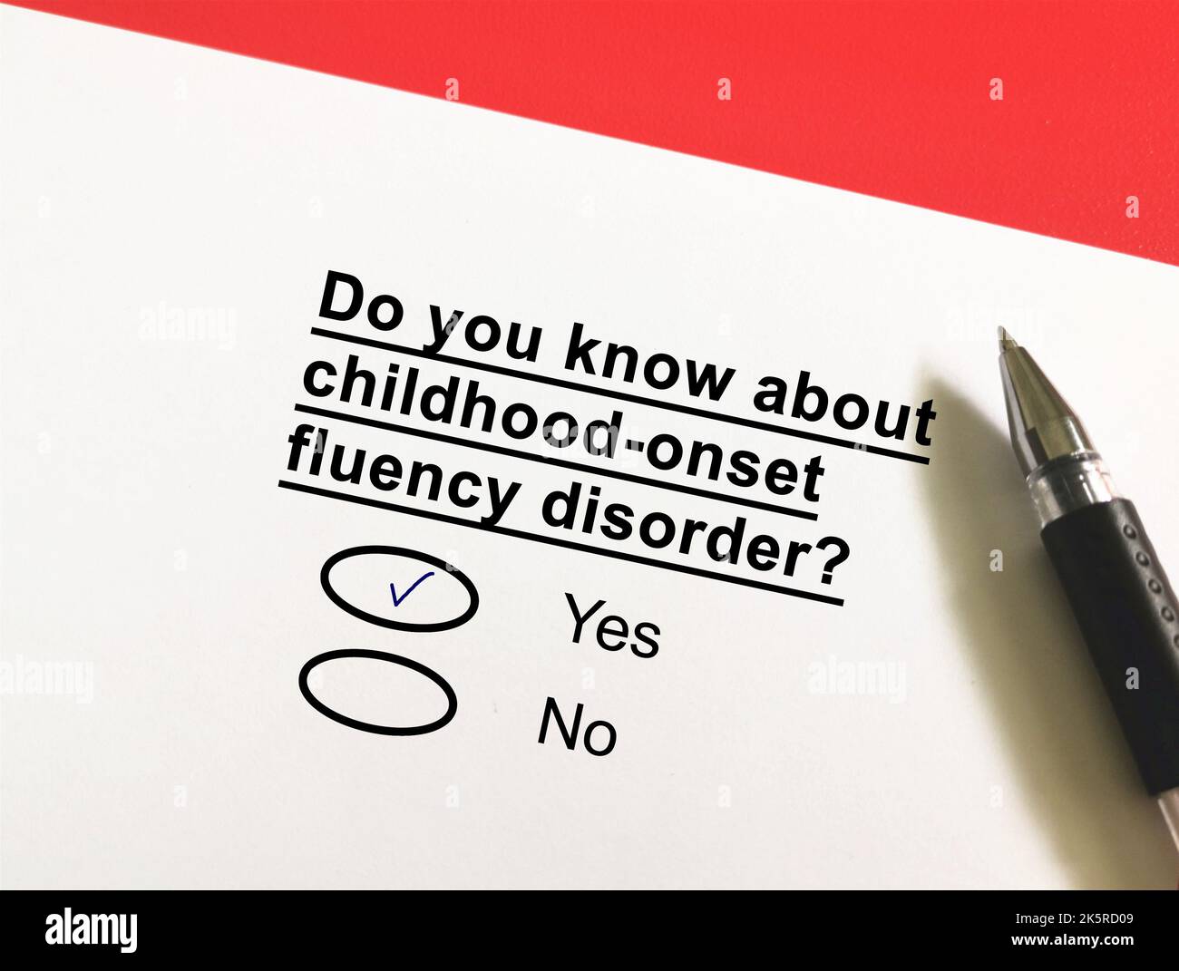 One person is answering question about mental health. The person knows ...