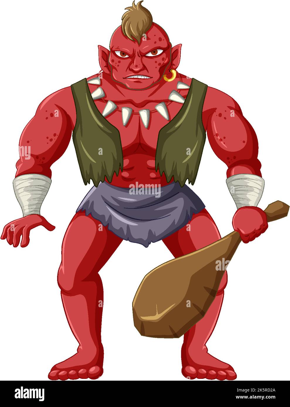 Orc cartoon character isolated illustration Stock Vector Image & Art ...