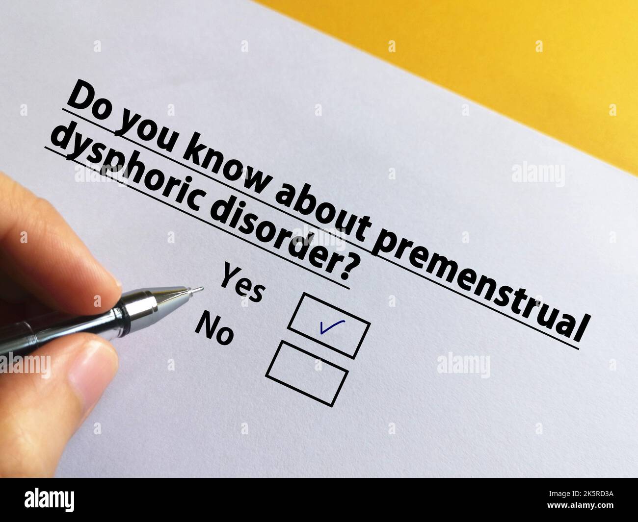 One person is answering question about mental health. The person knows ...
