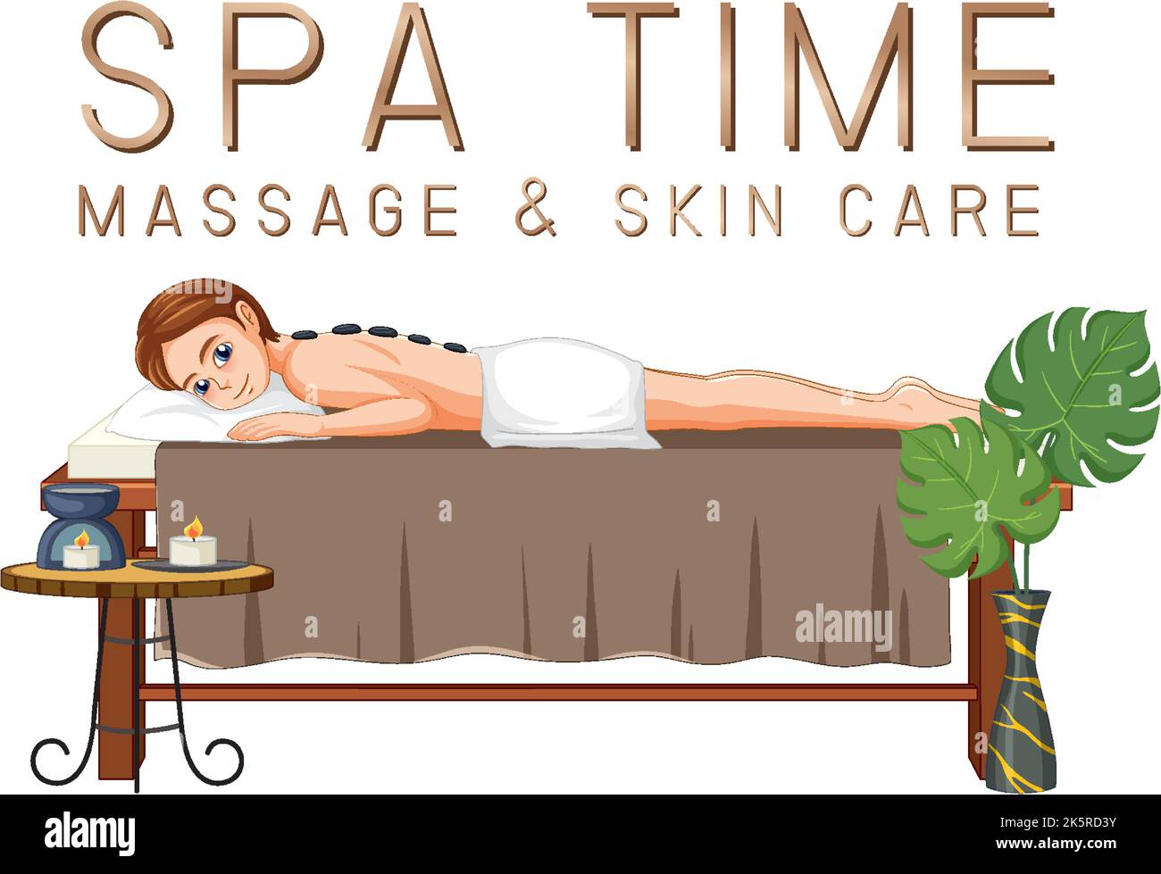 Luxury spa poster template design illustration Stock Vector Image & Art ...