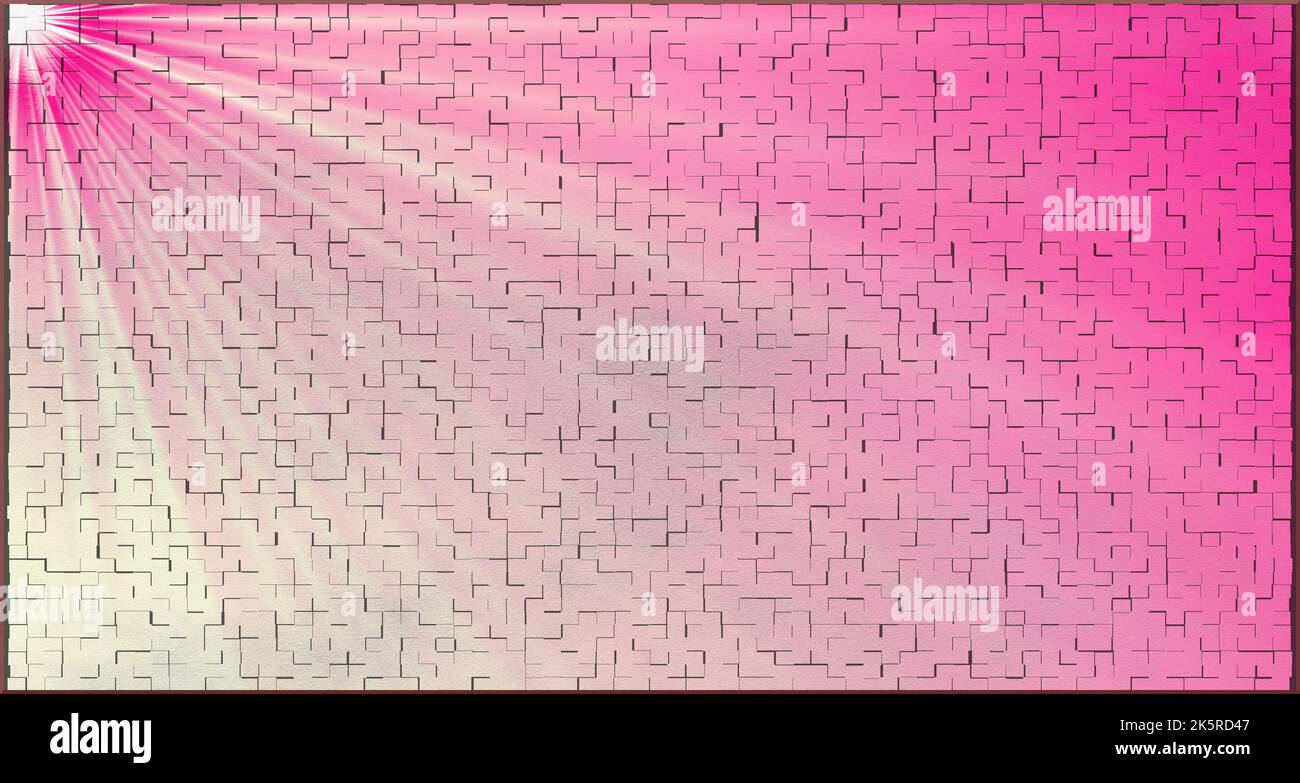 Pink background with maze Stock Photo - Alamy