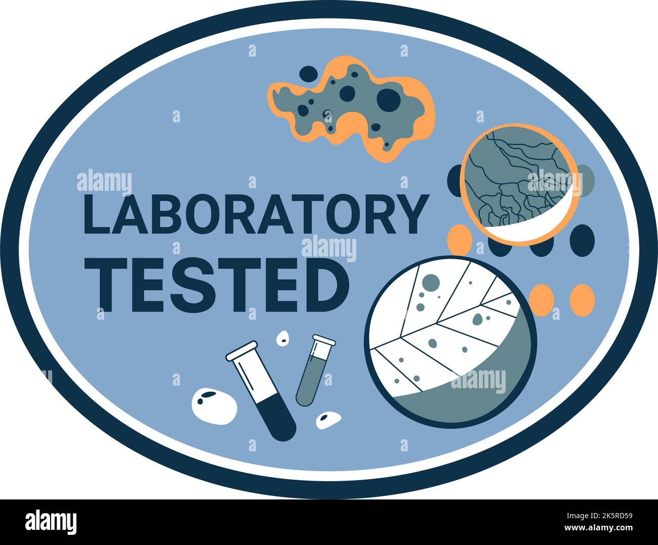 Laboratory tested, label or emblem for product Stock Vector Image & Art ...