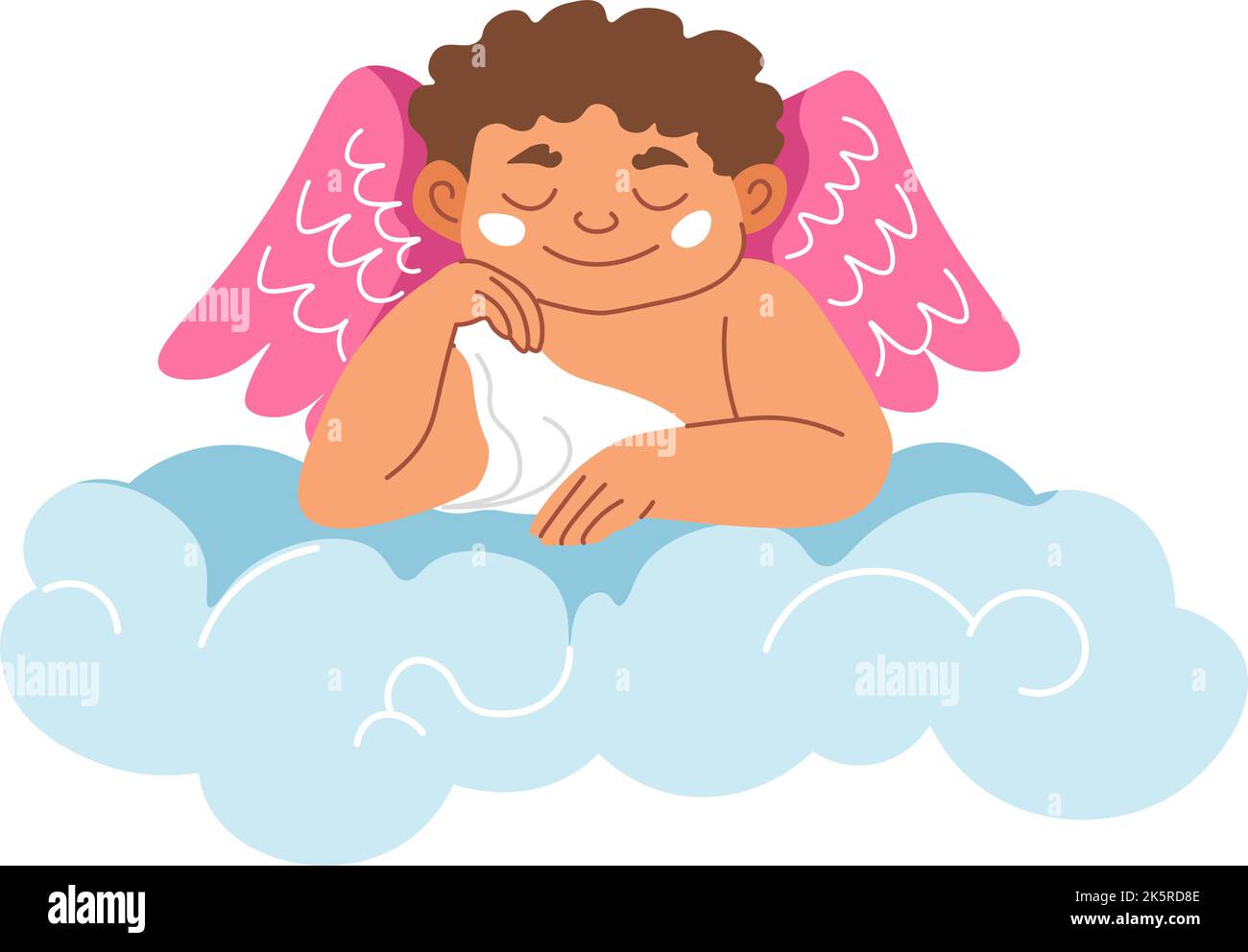 Angelic toddler Stock Vector Images - Alamy