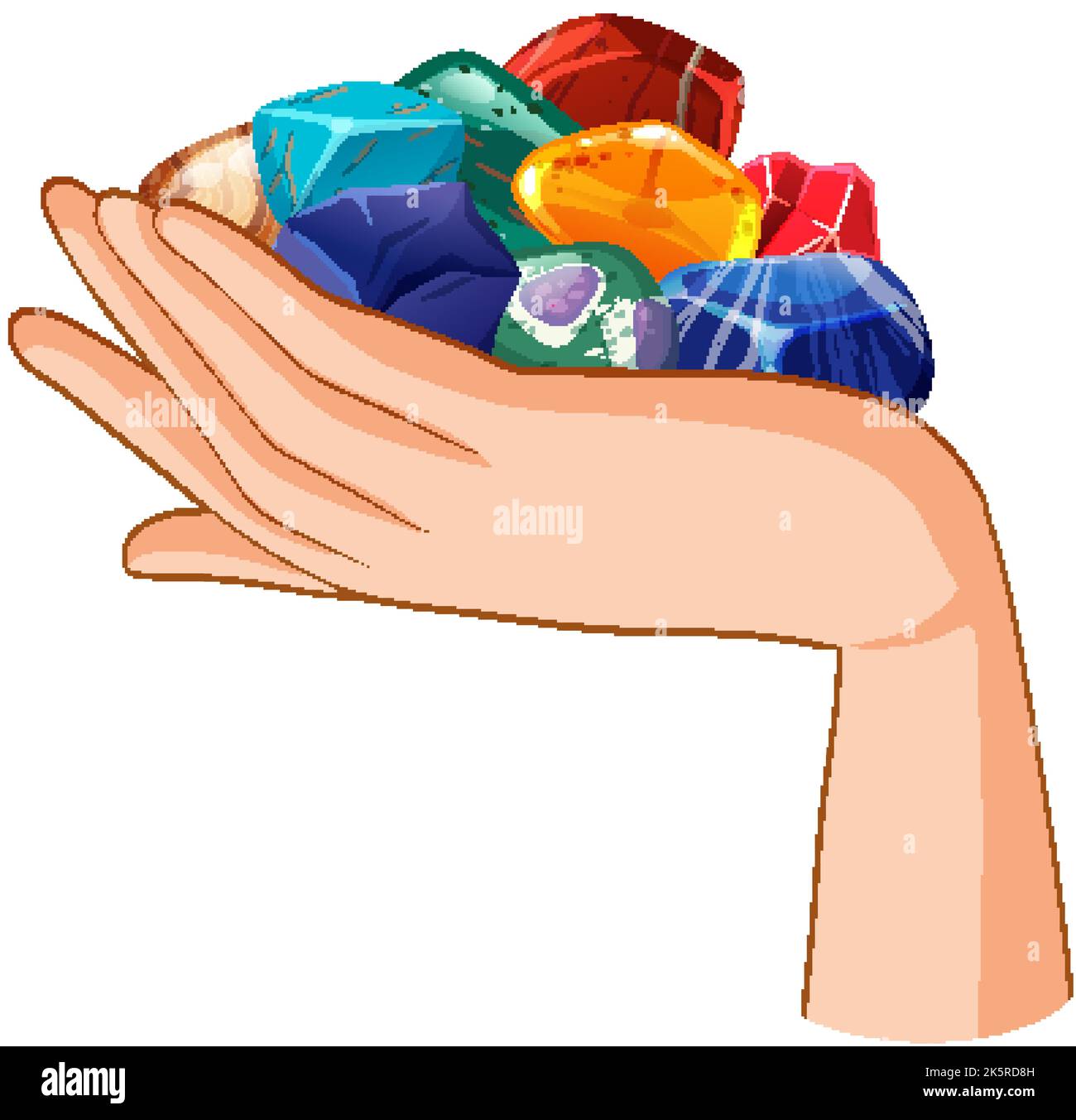 Hands in pile Stock Vector Images - Alamy