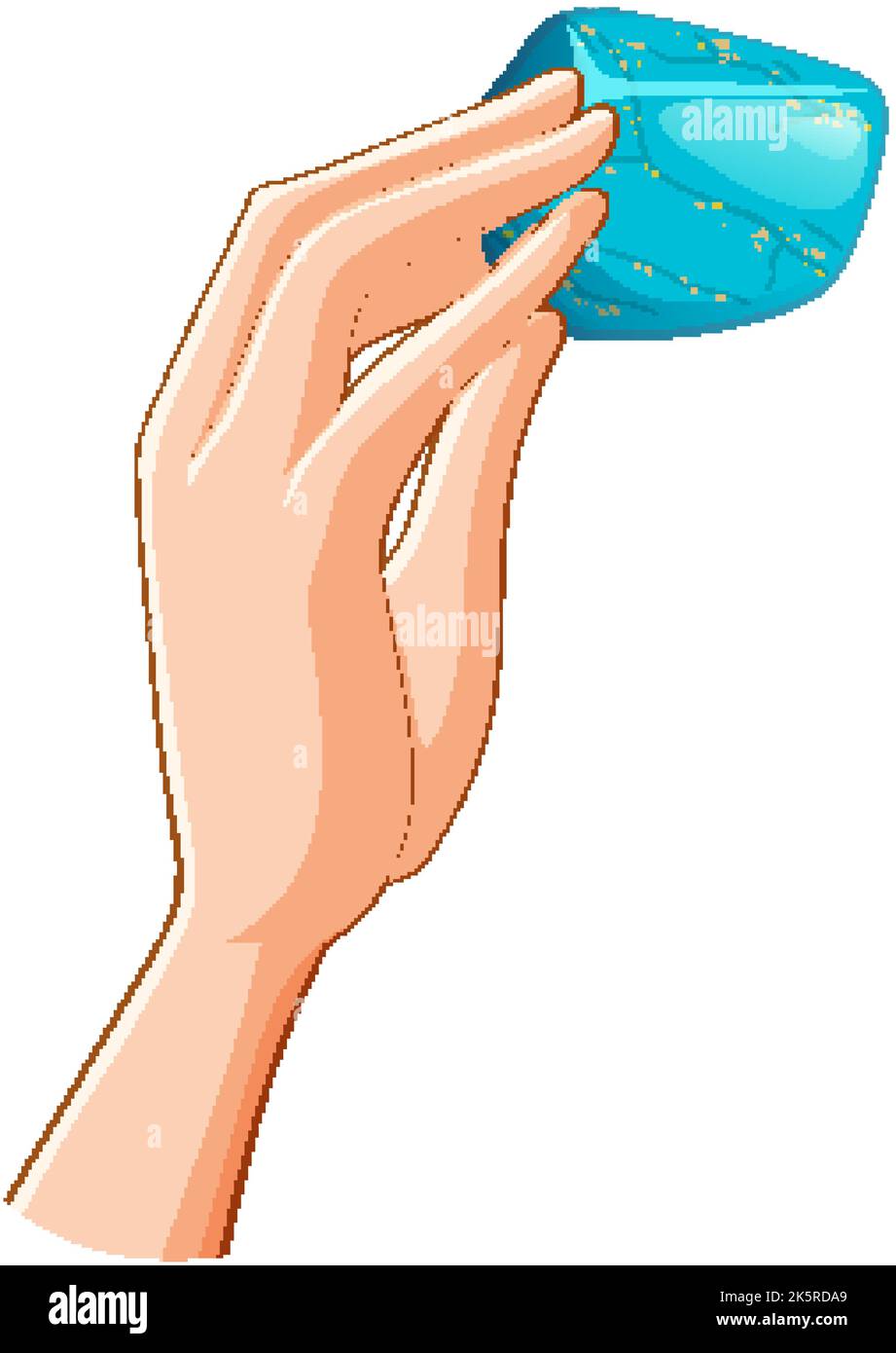 Holding crystal rock Stock Vector Images - Alamy
